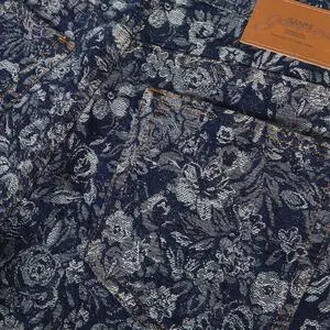 GANNI Floral Print Denim Jeans - No