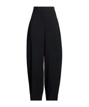 Sportmax Plain Color Casual Trousers - Black