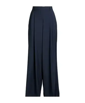 Max Mara Plain Color Wide-leg Trousers - Blue