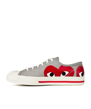 Play Comme Des Garcon Simple Canvas Shoes