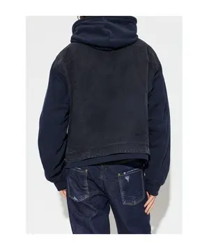 Dsquared2 Long Sleeve Denim Jacket With Hood