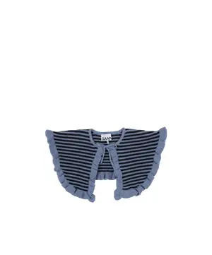 GANNI Scarves Foulards - Blue