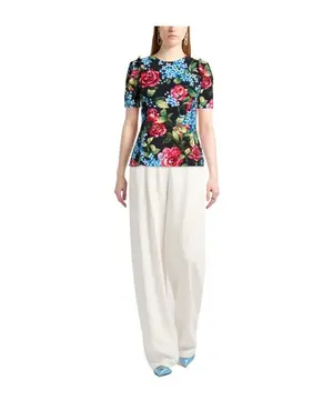 Dolce & Gabbana Floral Short-sleeve Top