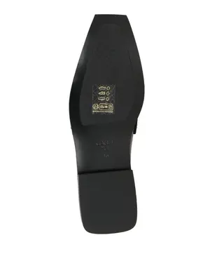 GANNI Crocodile-print Loafers