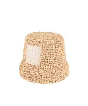 Jacquemus Solid Color Hats - Nude