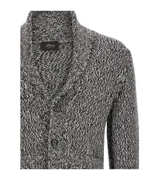 Brioni Long-sleeve Open-front Cardigan