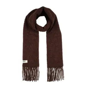 Jacquemus Solid Color Scarf - Black