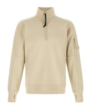 C.P. COMPANY Diagonal Raised Fleece Lens Half Zip Sweatshirt