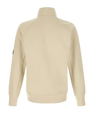 C.P. COMPANY Diagonal Raised Fleece Lens Half Zip Sweatshirt