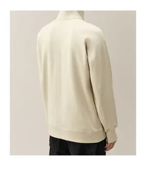 C.P. COMPANY Diagonal Raised Fleece Lens Half Zip Sweatshirt