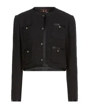 Dolce & Gabbana Textured Cropped Jacket With Button Detail