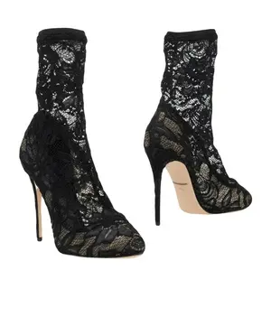 Dolce & Gabbana Lace Sock Ankle Boots