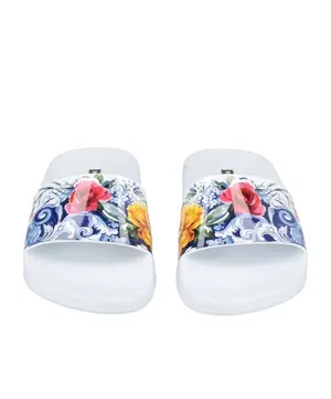 Dolce & Gabbana Floral Print Slides
