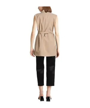 Sportmax Double-breasted Sleeveless Blazer With Belt