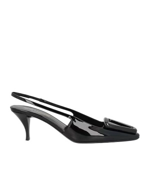 Saint Laurent Patent Leather Squaretoe High Heels