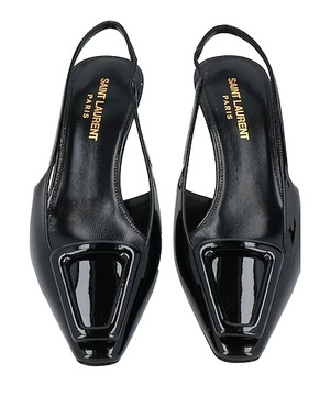 Saint Laurent Patent Leather Squaretoe High Heels