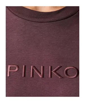 Pinko Embroidered Logo Cotton T-shirt
