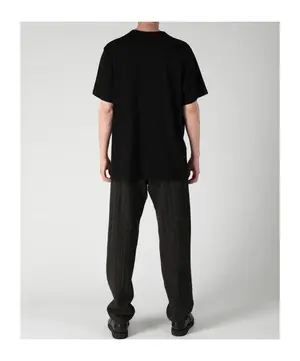 Yohji Yamamoto Cotton Single Jersey Round Neck Short Slv