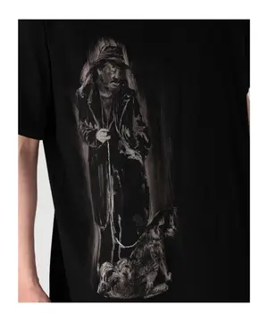 Yohji Yamamoto Cotton Single Jersey Round Neck Short Slv