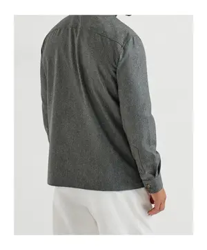 Brunello Cucinelli Flannel Double-pocket Shirt