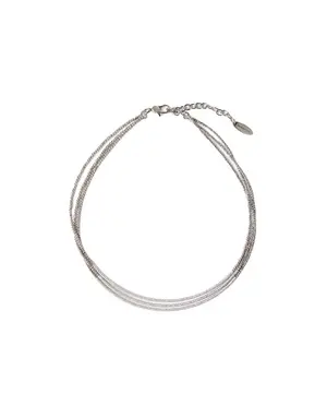 Brunello Cucinelli Sterling Silver Layered Necklace