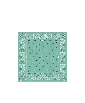 Longchamp French Bandana Silk Scarf 50 - Mint