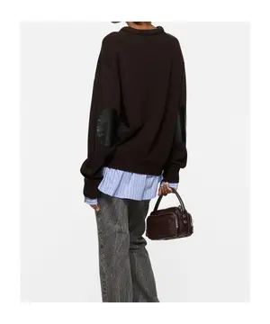 Acne Studios Layered Wool Sweater - Dark Brown