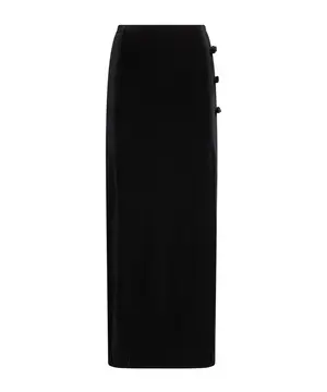 GANNI Velvet Pencil Skirt