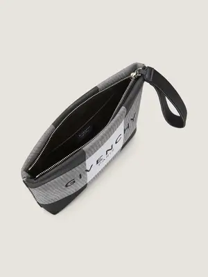 Givenchy Pouch In Checked Canvas