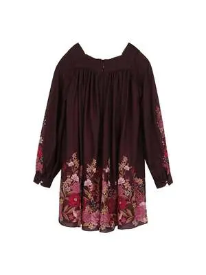 Chloé Floral-print Wool Dress