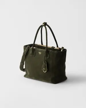 Prada Large Suede Tote Bag