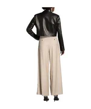 Max Mara Solid Wool Loose-fit Trousers