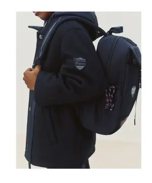Bonpoint Patch-detail Hooded Coat