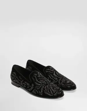 Dolce & Gabbana Velvet Loafers