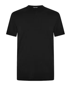 TOM FORD Crewneck Shortsleeve Tee - Black