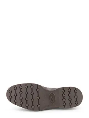 TOD'S Suede Loafers With Metal 't' Detail