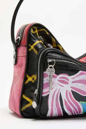 Acne Studios Camero Camera Bag With Punk-inspired Print