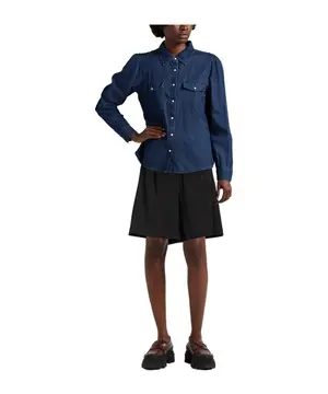 Max Mara Solidcolor Wool Shorts