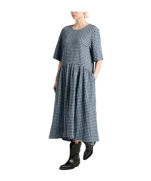 GANNI Fresh Plaid Dress