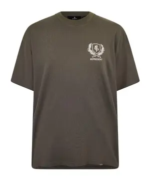 REPRESENT Olivegreen Crewneck Shortsleeve Tee - Black