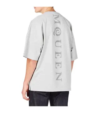 Alexander McQueen Heathergrey Crewneck Shortsleeve Tee