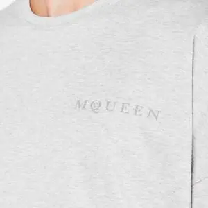Alexander McQueen Heathergrey Crewneck Shortsleeve Tee