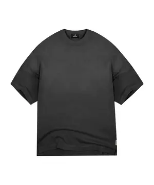 REPRESENT Charcoal Mockneck Shortsleeve Tee - Black