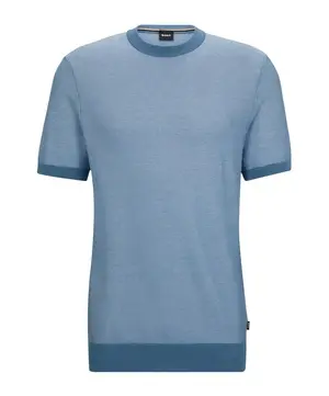 Hugo Boss Colorblock Crewneck Knit Tee - No