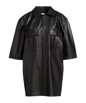 MAISON MARGIELA Solidcolor Leather Shirt