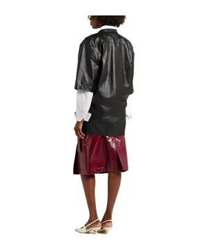MAISON MARGIELA Solidcolor Leather Shirt