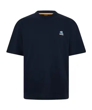 Hugo Boss Navy Crewneck Shortsleeve Tee - Blue