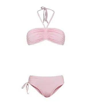 Balmain Lace-up Bikini Set - Pink