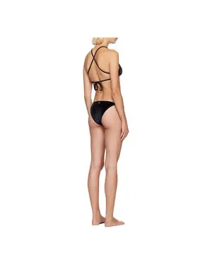 Balmain Stud-embellished Velvet Bikini
