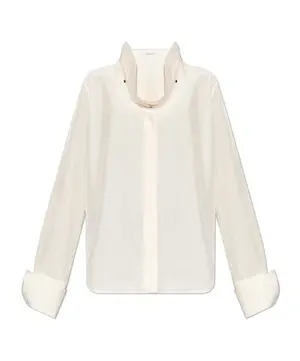 Givenchy Shirt In Silk With Deconstructed Collar